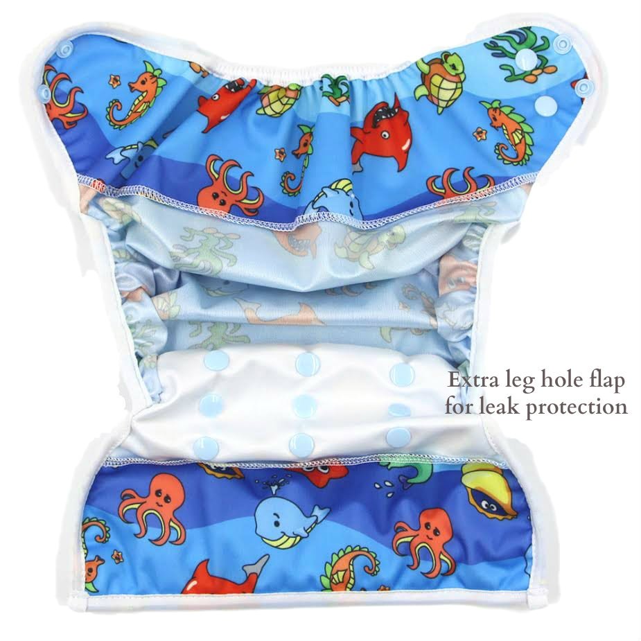 One Size Happy Leak-Free Cloth Diaper Cover - Pack of 6 - KaWaii Baby ...