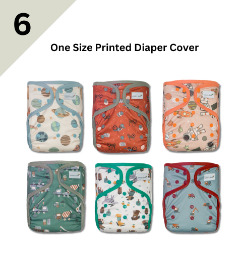 One Size Happy Leak-Free Cloth Diaper Cover - Pack of 6 - KaWaii Baby ...